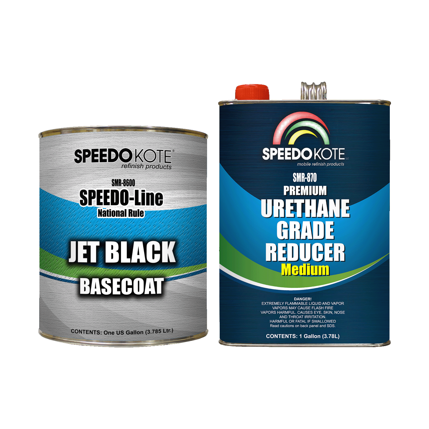 Jet Black Base Coat Kit , 2 Gallon Kit Basecoat & Urethane Reducer, SMR ...
