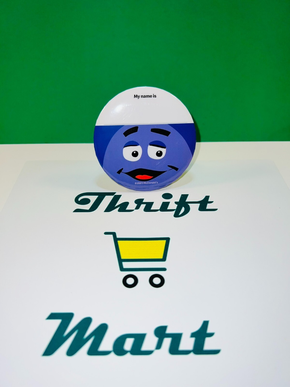 McDonald's Grimace Employee Name Button Pin 2023 - READ DESCRIPTION | eBay