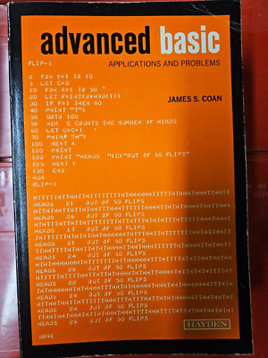 advanced basic - Applications and Problems by JAMES S. COAN | eBay