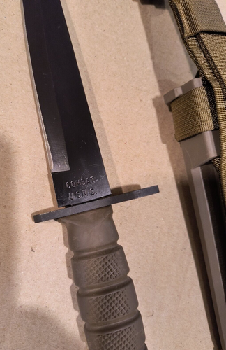 OKC3 OKC Knife USMC Marine Corps Tanto Bayonet & Ontario Sheath ...