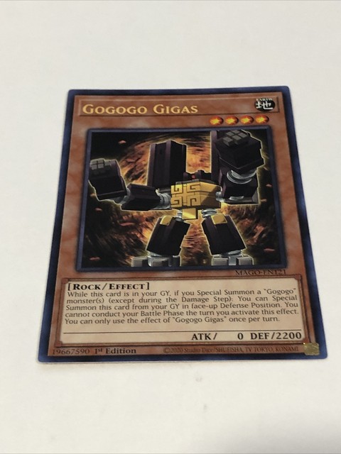 Yu-Gi-Oh! TCG Gogogo Gigas Maximum Gold MAGO-EN121 1st Edition Rare for ...