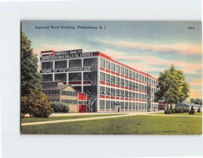 Postcard Ingersoll Rand Building Phillipsburg USA | eBay