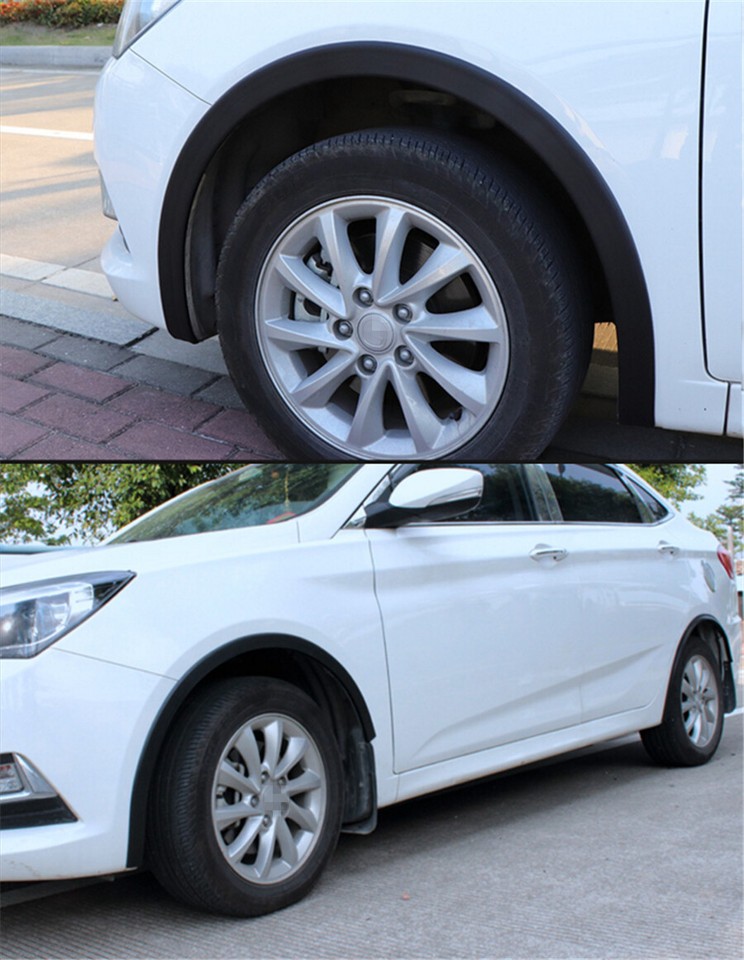 2x 1.5M Foam Car SUV Fender Flares Lip Extension Black Wheel Arch ...