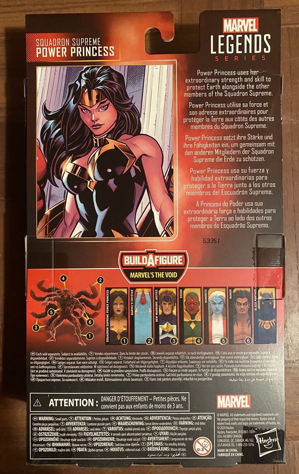 Marvel Legends Squadron Supreme Power Princess The Void Build A Figure ...