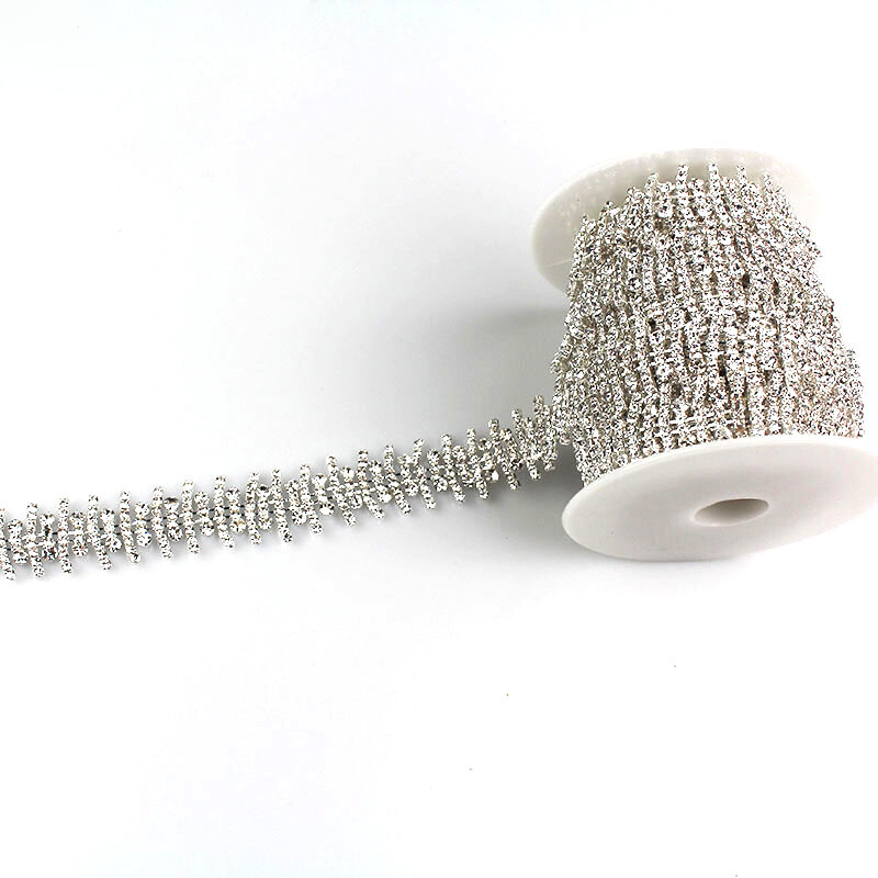 90cm Crystal DIY Rhinestone Trim Ribbon Sew on Diamante Applique Decor ...