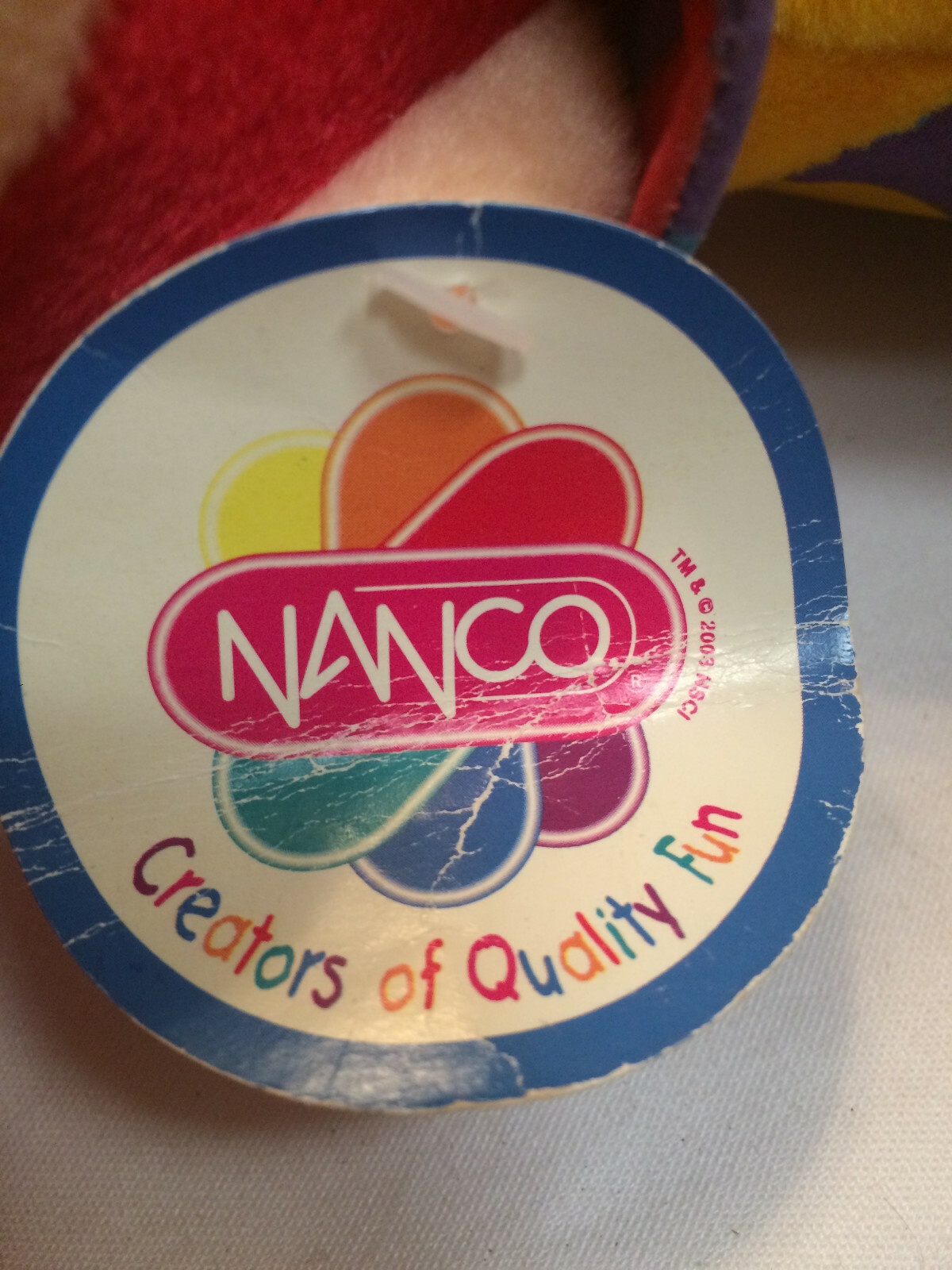 NANCO Monkey With Top Hat And Now Tie Red Arms And Legs Yellow Stomach ...