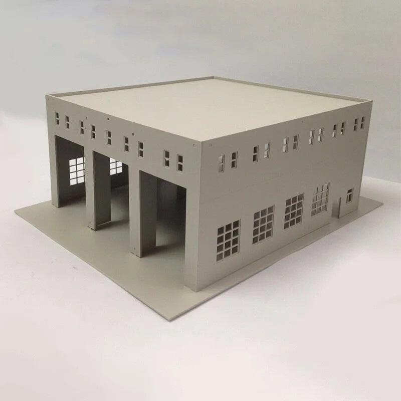 Outland Models 1:87 1:76 Diorama Garage Bus Garage Double Decker ...