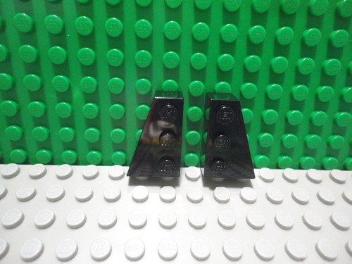 Lego 1 pair of Black 3x2 thick wedge plate wings ship | eBay