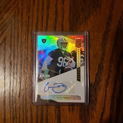 2019 Elite #RA-CF Clelin Ferrell Autograph RC 195/499 + #148 Clemson ...
