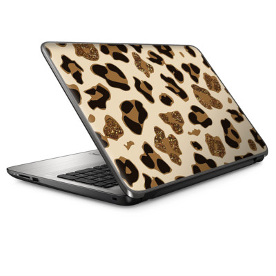 Universal Laptop Skins wrap for 15" - Leopard Print (not real glitter ...