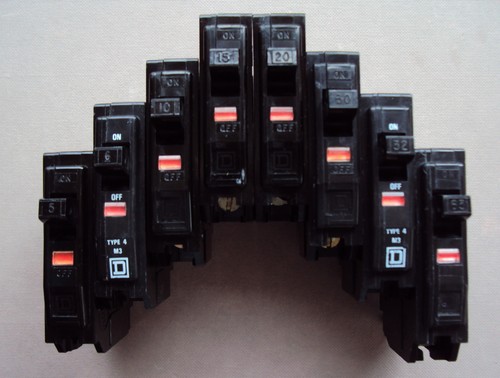 SQUARE D QO-X QO 5 6 10 15 16 20 30 AMP SP TYPE 4 M2 M3 BS 3871 MCB ...