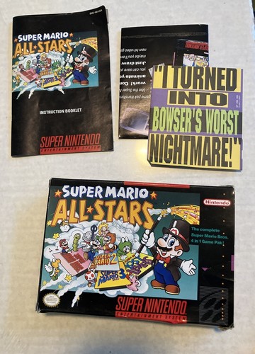 Empty box: Super Nintendo Super Mario All-Stars (Nintendo) - EMPTY BOX ...