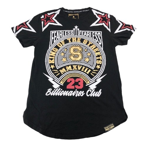 Switch Remarkable SMALL Fitted Black Fearless King of Streets Tee Shirt ...