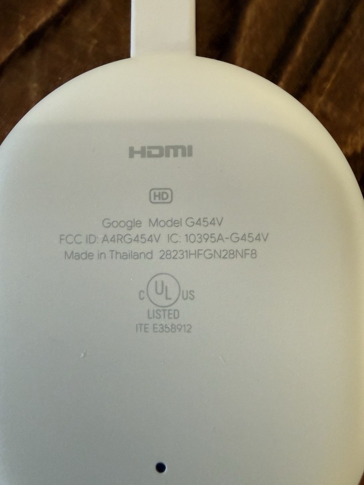 Google Chromecast Ultra 4K HDMI Streaming Device ~Model G454V (No ...