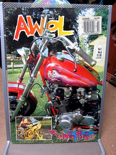 AWOL 6 cult Motorcycle Magazine UK custom biker 1992 British England ...