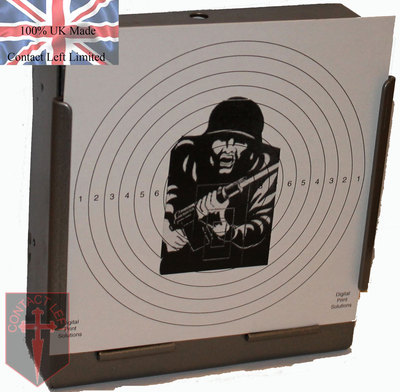100 - 170gsm Card Air Rifle Military Figure 12 Targets 14cm ( shooting ...