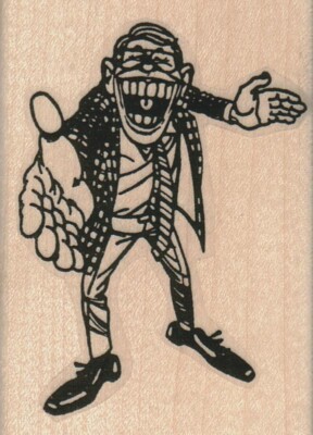 Man Shaking Hand 2 x 2 3/4" Rubber Stamp, Guy Stamp, Man Stamp, Person ...