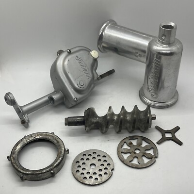 Vintage SUNBEAM MIXMASTER Meat & Food Grinder FW6B & Power Transfer ...
