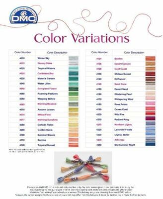 DMC COLOR VARIATIONS THREAD 8m SKEIN, VARIEGATED EMBROIDERY FLOSS ...