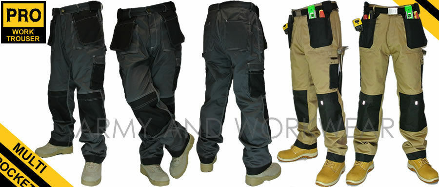 Work Trouser Tuff Multi Pocket Trade Extreme Pro Pants Triple Stitched ...