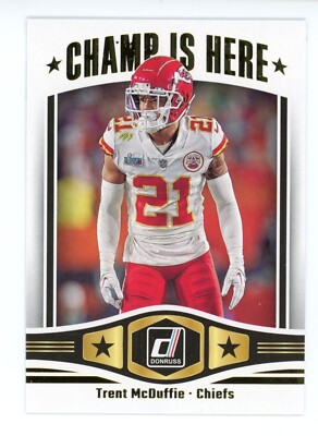 2023 Donruss TRENT MCDUFFIE CHAMP IS HERE KANSAS CITY CHIEFS | eBay