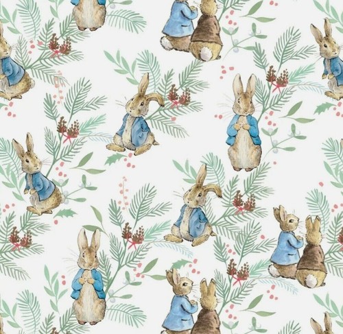 Dollhouse Miniature Wallpaper 1:12 Peter Rabbit Baby Wallpaper Nursery ...