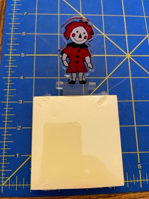 Alpha Sigma Alpha Mascot Sticky Notes Holder 3" SQUARE, LICENSED ...