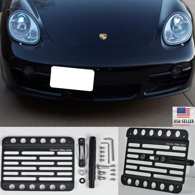 Tow Hook License Plate Mounting Bracket For 13-Up Porsche Boxster 981 ...
