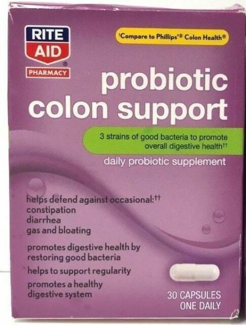 3 Rite Aid Probiotic Colon Support 30 Capsules for sale online | eBay