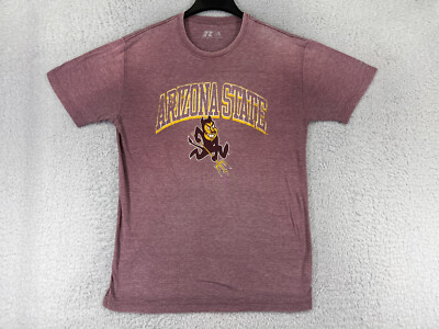 Arizona State Sun Devils Shirt Mens Large Heather Red Trident Logo ...