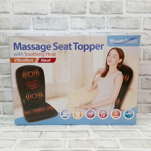 Health Touch Massage Seat Topper with Soothing Vibration and Heat ...