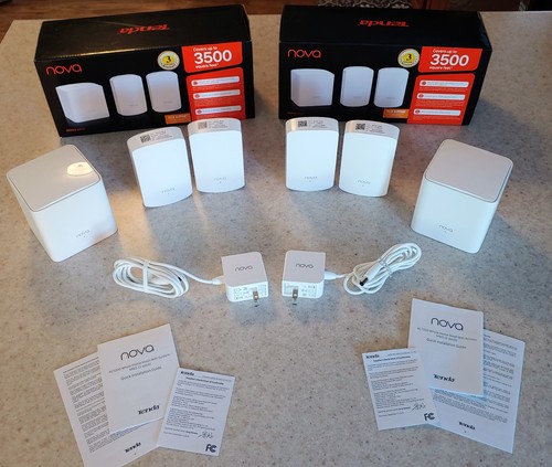 Tenda Nova Mesh WiFi System MW5 AC1200, 6 Pack, 2 Primary + 4 Satellite ...