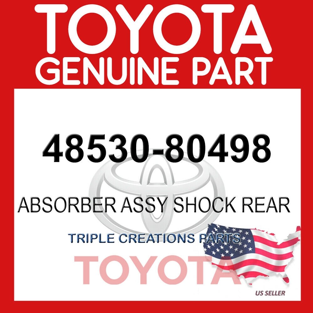 Genuine Toyota Absorber Assy Shock Rear 48530-80498 OEM 4853080498 | eBay