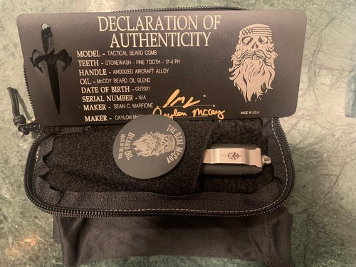 Microtech Marfione Custom Tactical Beard Comb Real McCoy Collab Edition ...