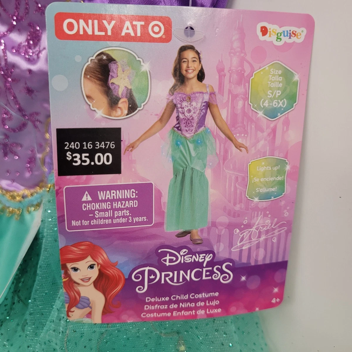 Disney Princess Ariel Purple Dress
