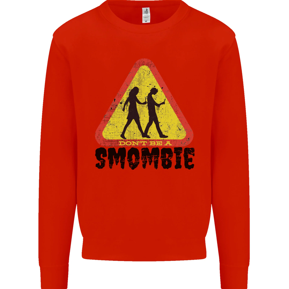 Smombie Antisocial Phone Smartphone Addict Mens Sweatshirt Jumper | eBay UK