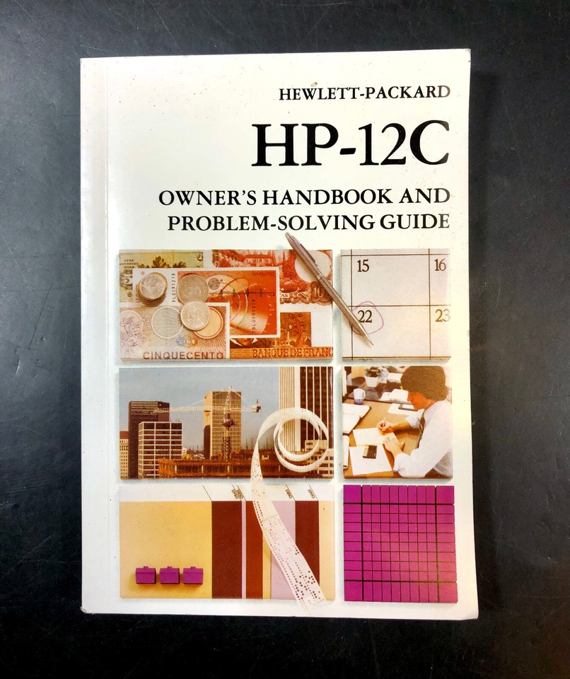 Vintage HP-12C Scientific Calculator w/ Manual ~ Hewlett-Packard ...