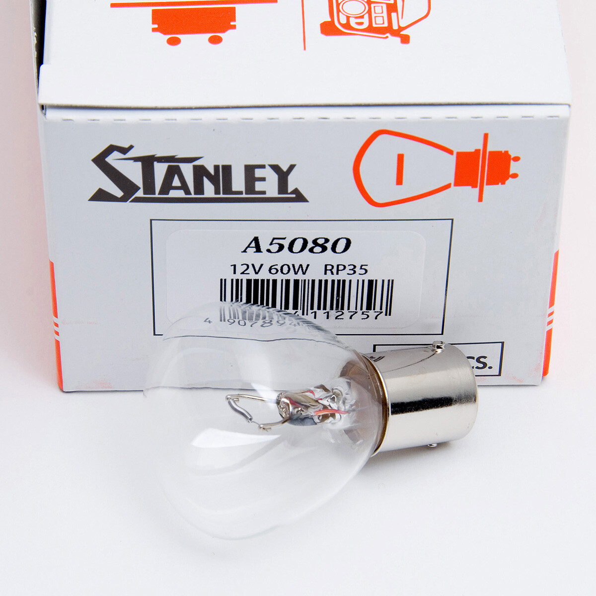 Stanley A5080 12V 60W RP35 Clear Auto Bulb, Made in Japan Quantity=1 ...