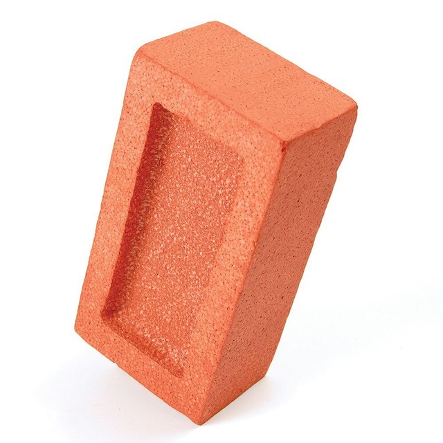 Life Size Fake House Brick Prop Foam Novelty Red Building Practical ...