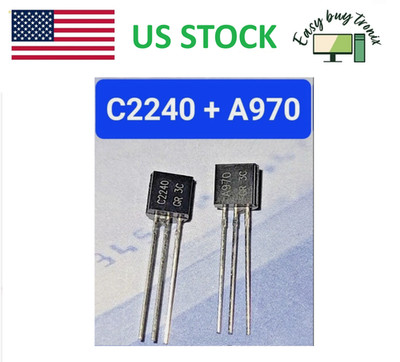 20PCS 2SA970 & 2SC2240 A970 C2240 (10 pairs) Transistors USA Fast ...