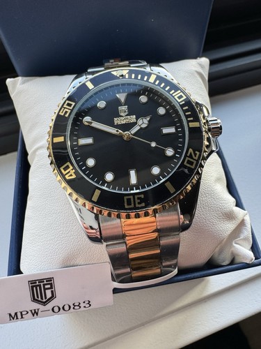 Invicta X Montres Prestige Men's Silver/Gold/Black Watch 42mm MPW-0083 ...