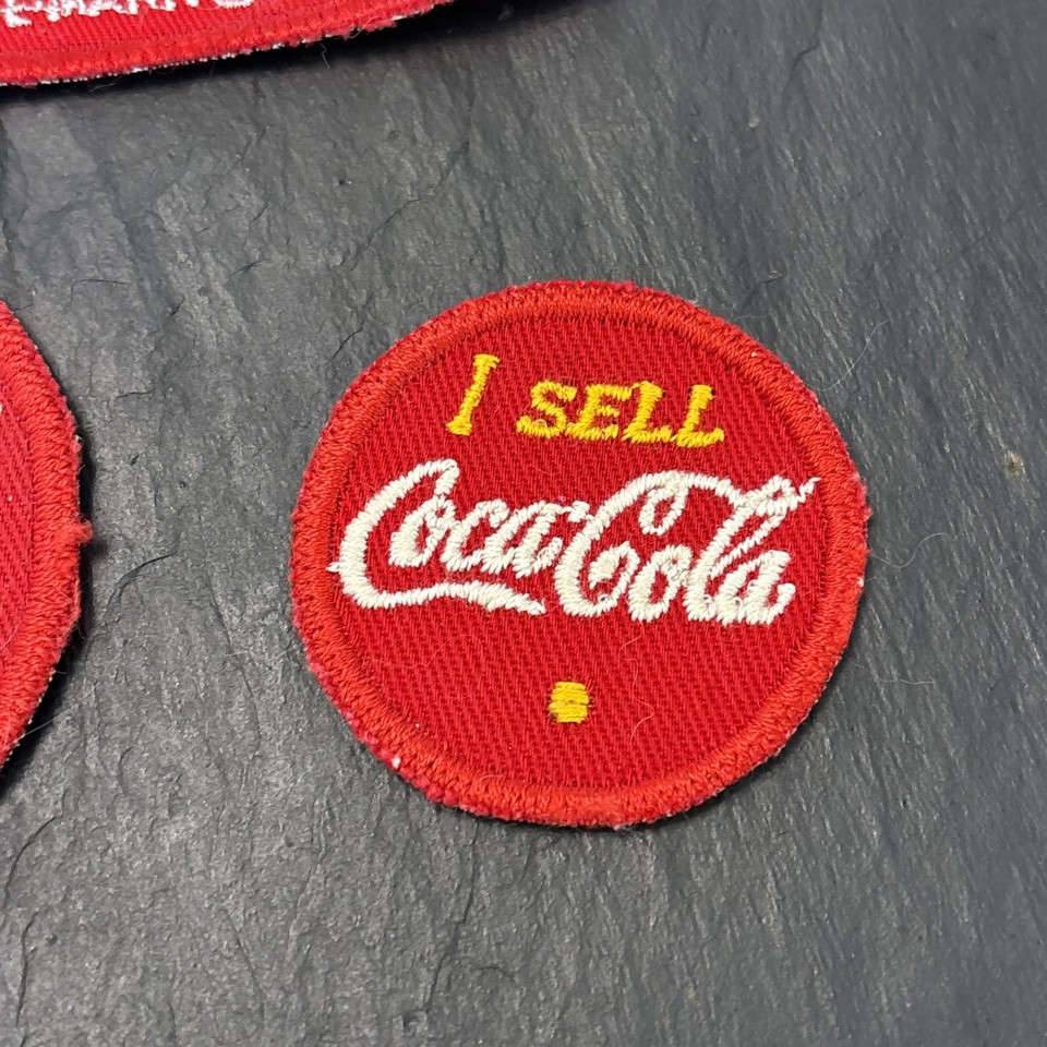Coca Cola Coke Patches Embroidered Lot Of 3 Vintage I Sell Coca Cola ...