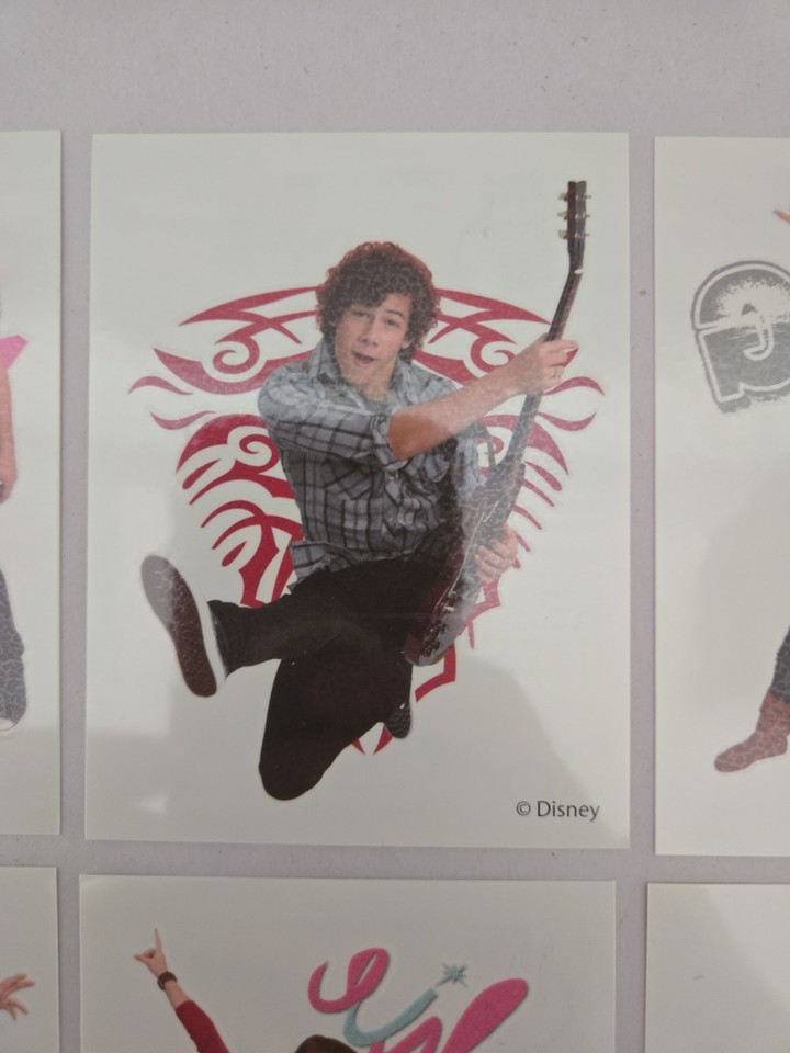 Disney 2008 Camp Rock Tattoo Application Jonas Bros. Demi Lovato ...