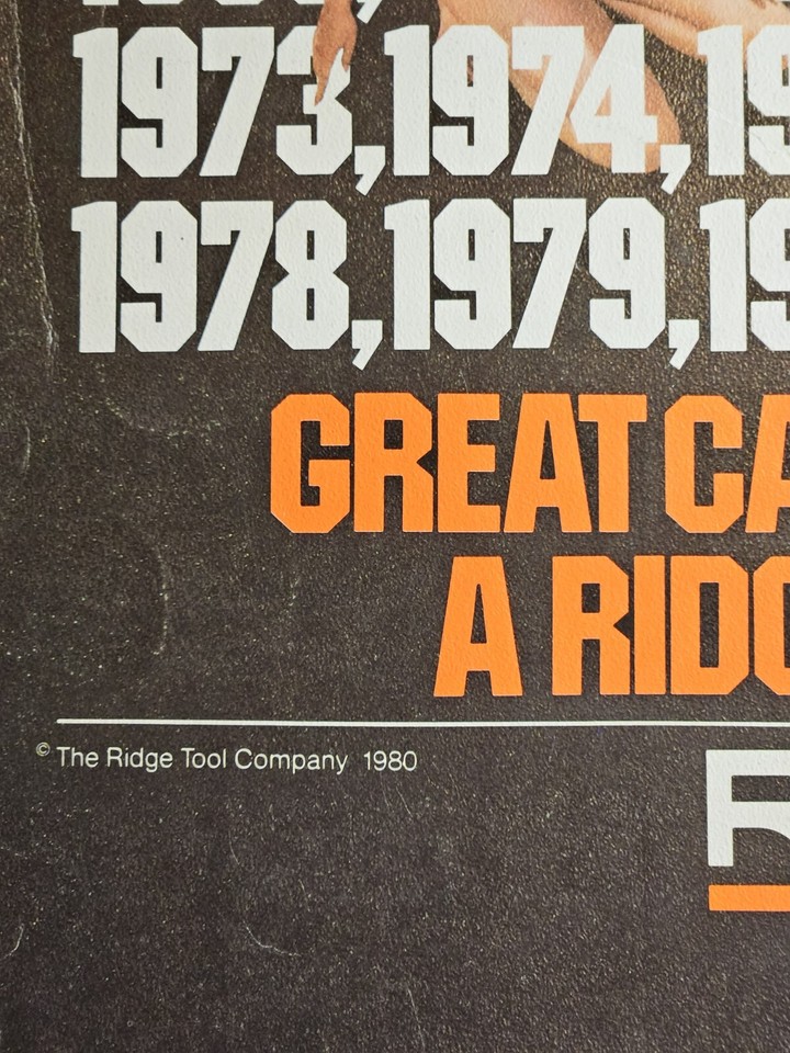 Vintage Ridgid Tools Pin Up Calendar 1981-1982 Ridge Tool Company ...