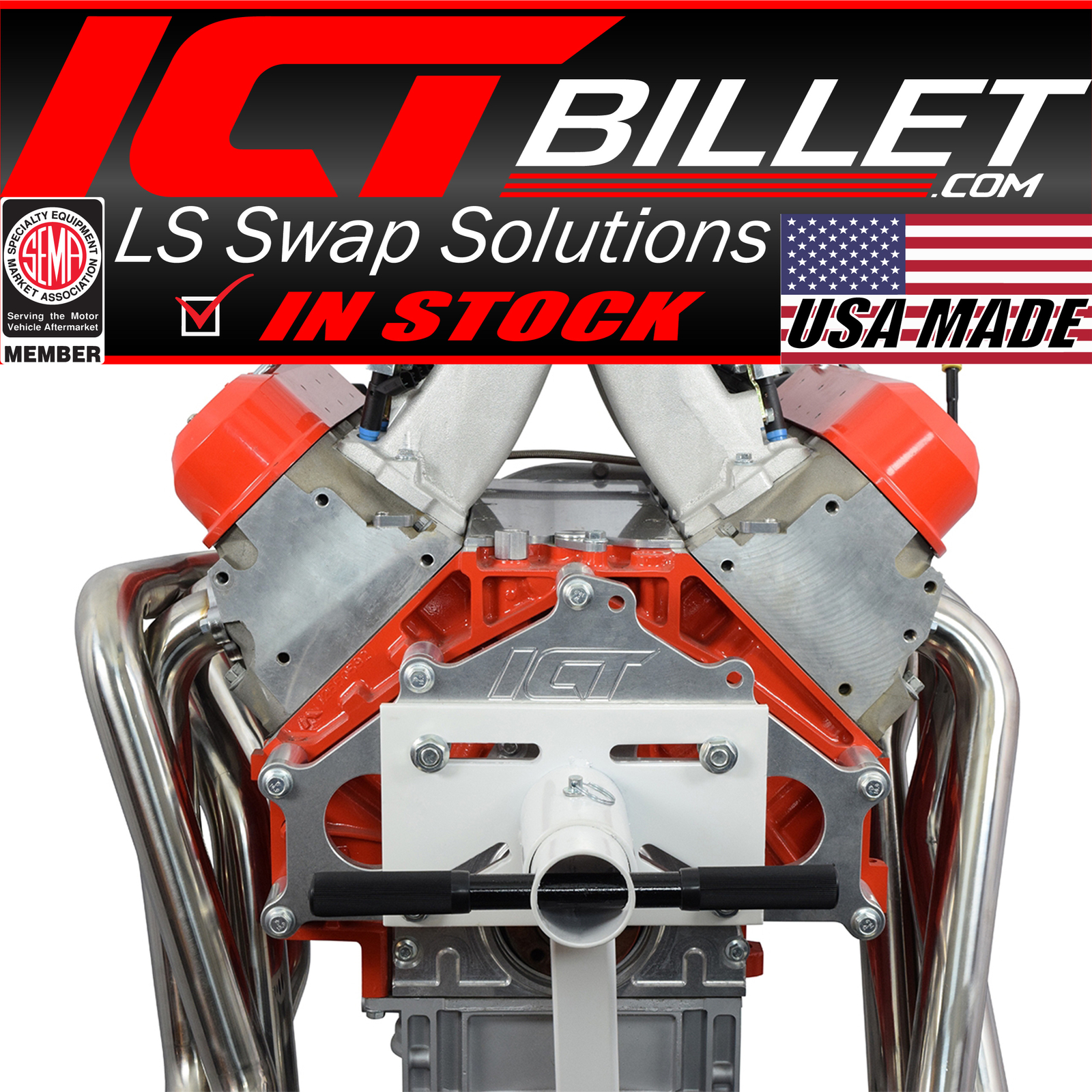 Engine Safe Stand Adapter Plate Chevy LS1 Duramax BBC SBC LS Heavy Duty ...