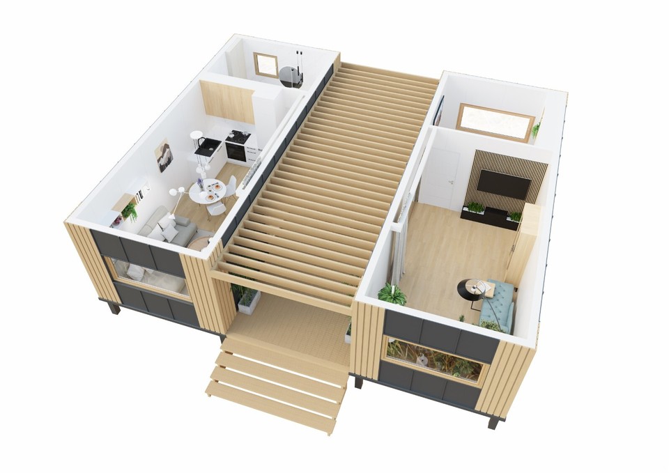 Tiny house, mobile holiday home with equipment | eBay