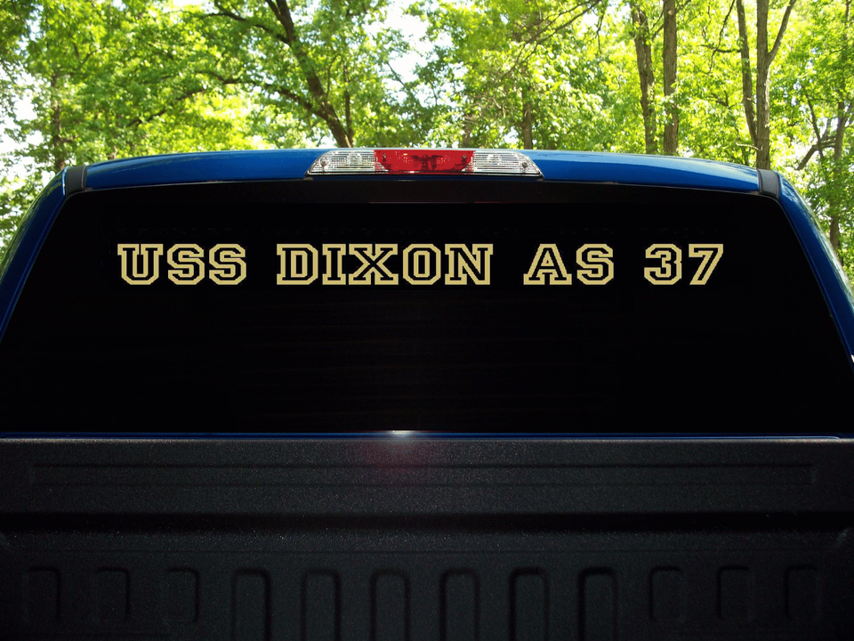 USS DIXON AS 37 Decal US NAVY Military USN S01 | eBay