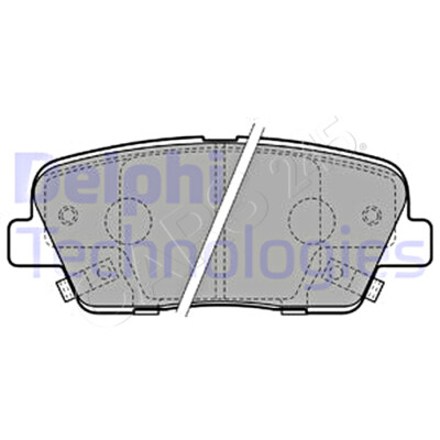 DELPHI Disc Brake Pad Set For HYUNDAI KIA Equus / Centennial Coupe ...