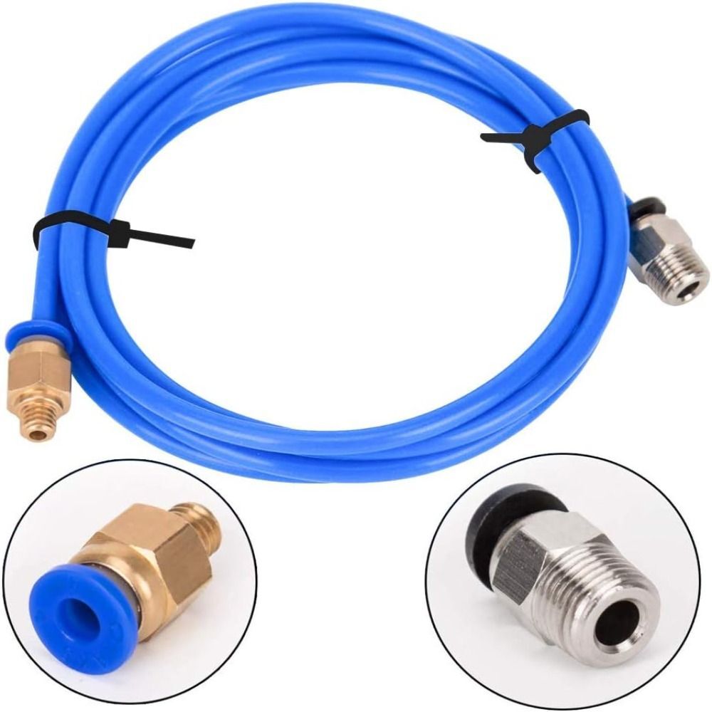 10 Pcs PC4-M10 Fittings PTFE Tube Blue Connector Tubing 1.75mm Filament ...