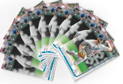 (10X) 2019 Topps Series 2 CALEB FERGUSON RC Base Rookie Lot 10 Cards ...